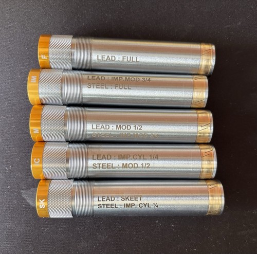 Set of 5 Brand New Browning Invector DS Choke Tubes 12 Gauge - S,IC,Mod ...