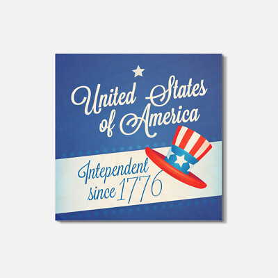 Independance Day Since 1776 Stars 4'' X 4'' Square Wooden Coaster | eBay