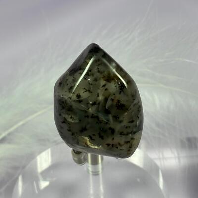 Unusual Sweetwater Agate crystal tumble stone, Moss 23g SN49484 | eBay