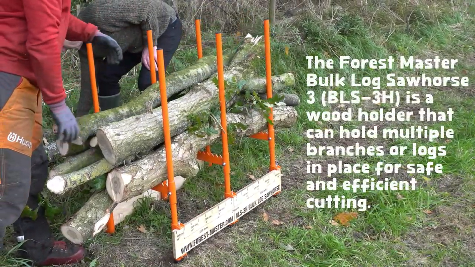 Forest Master | Bulk Log Sawhorse BLS-3H | Multi-Wood Holder for ...