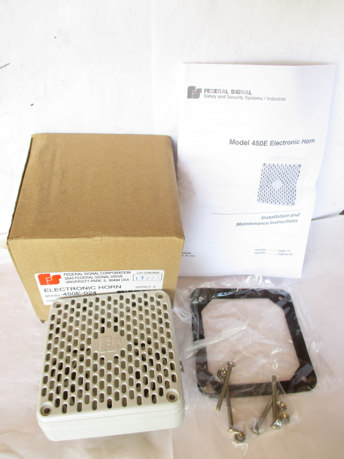 Federal Signal 450E-024 Vibratone Electronic Horn for sale online | eBay