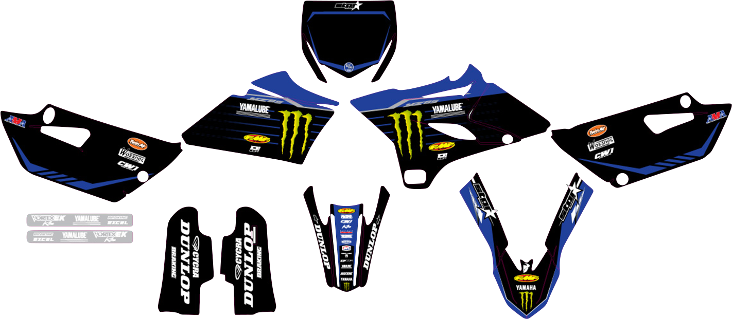 D'COR 2022 Star Racing Graphics Kit 20-50-142 Yamaha YZ85 YZ 85 2019 ...