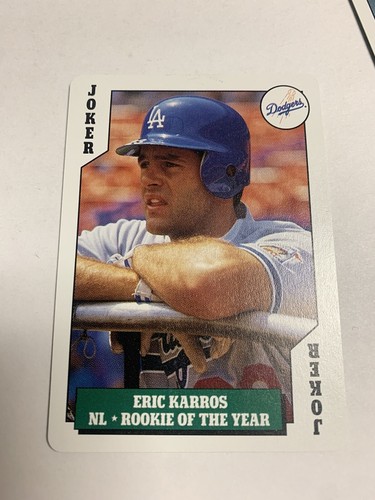 1992 Bicycle Baseball Rookies Playing Cards - Eric Karros #AS for sale ...