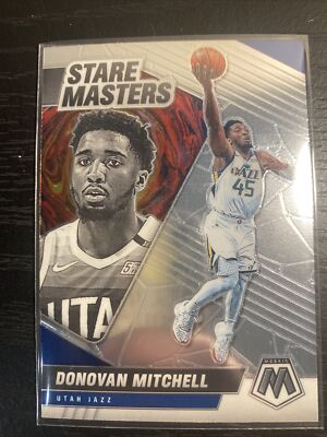 2020-21 Panini Mosaic - Stare Masters #16 Donovan “Spider” Mitchell | eBay