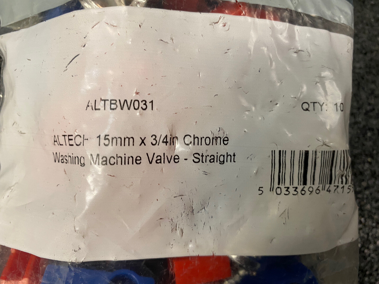 10 x altech washing machine straight valve chrome 15mm x 0.75 | eBay UK