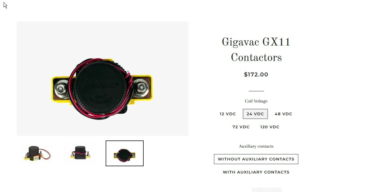 NEW GX11-031 GIGAVAC 24V VDC High power Current contacter 150 + AMP,12 ...