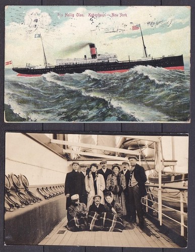 g3610/ Postcard 1909 # Pict f/Denmark-Amerika HELLIG OLAV Steamer Ship København | eBay