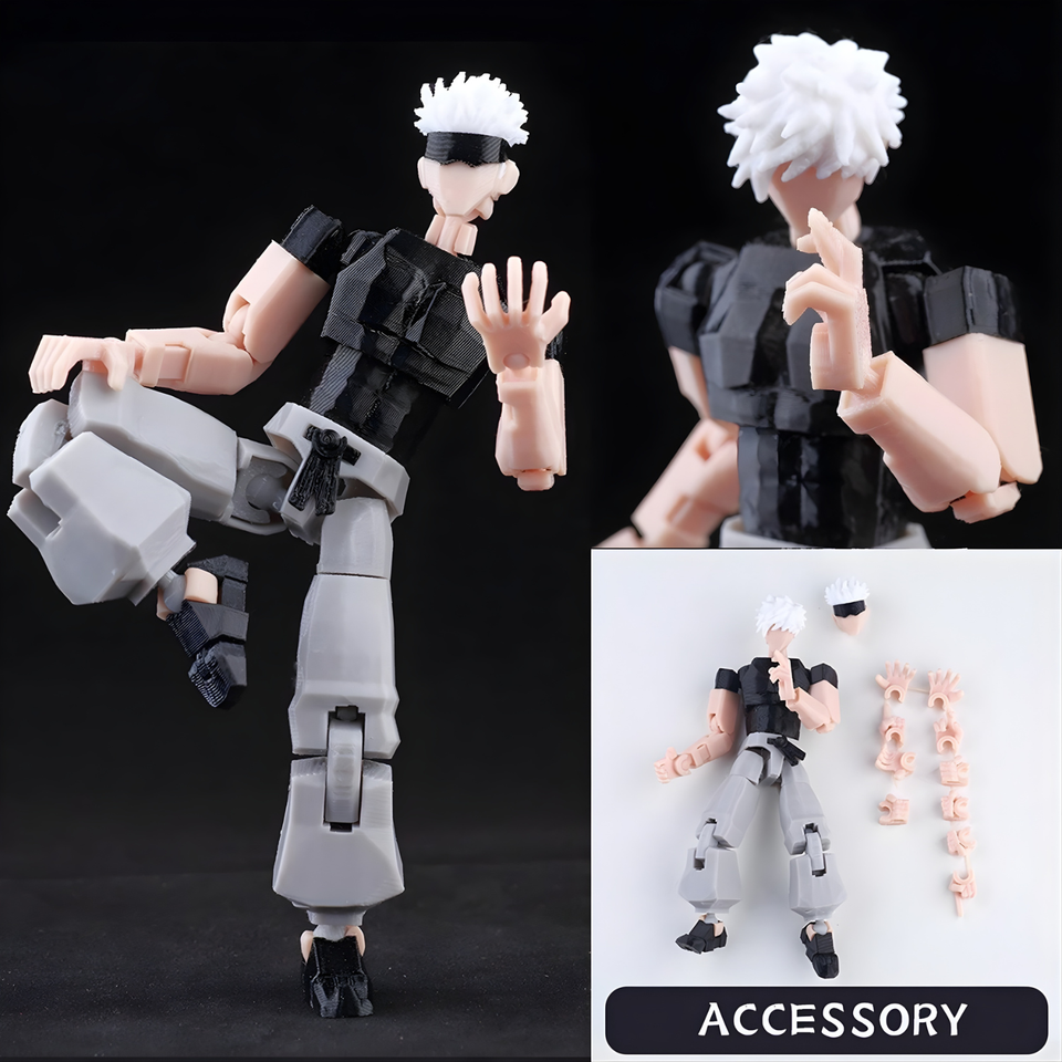 3D Printed GHOST KNIGHT T13 Action Figure Movable Anime Dummy Model Toy ...