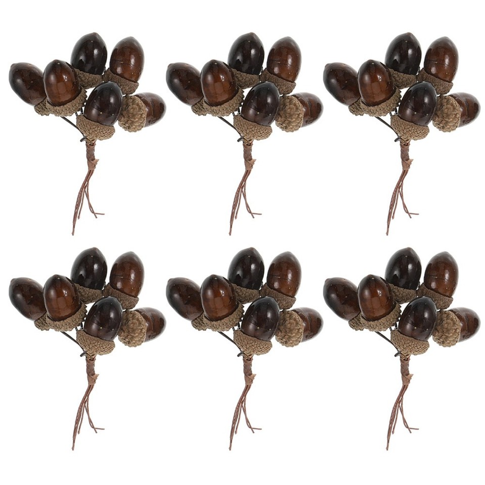 6Pcs Simulated Pinecones Bunch Fake Pine Cones Pinecones Decorations ...