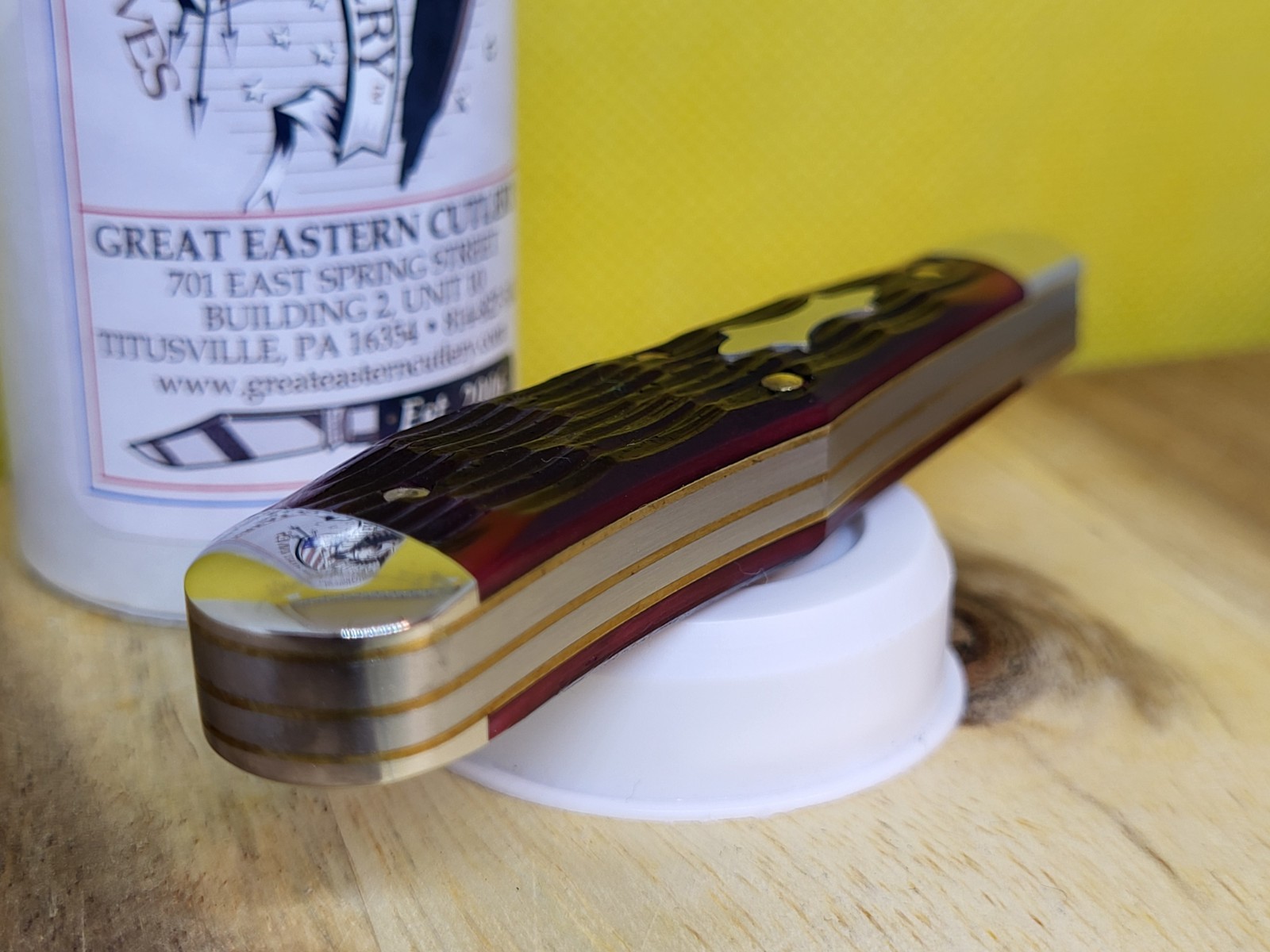 GEC #922219 Eureka Jack - Elderberry Jigged Bone - "Tidioute Cutlery ...