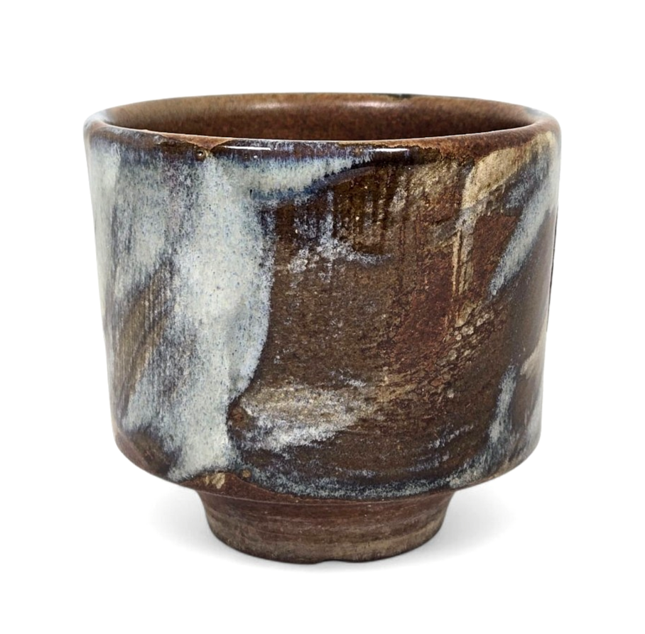 Pottery Craft Mid Century Stoneware Planter Brown Drip Glaze California ...