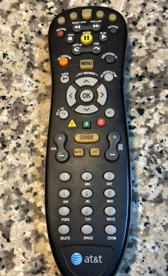 AT&T U-verse S30-S1A Universal Remote Control Powers Up | eBay
