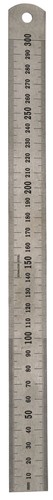 30cm Stainless Steel Ruler with Stamped mm and cm Graduations - Eisco ...