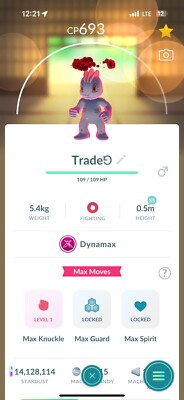 Pokémon Go NON Shiny Dynamax Machop - INSTANT TRADE | eBay