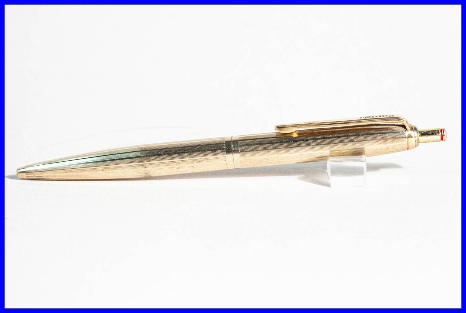 Rotring German made 1960s heavy golden ballpoint pen - P - engraved ...