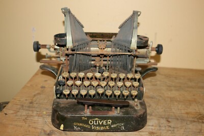 Rare Antique Oliver No. 3 Standard Visible Batwing Typewriter Serial No ...