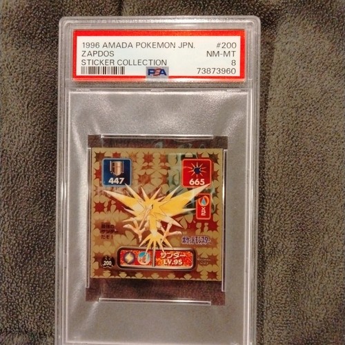 1996 Amada Pokemon Japanese Sticker Collection Zapdos Sticker ...