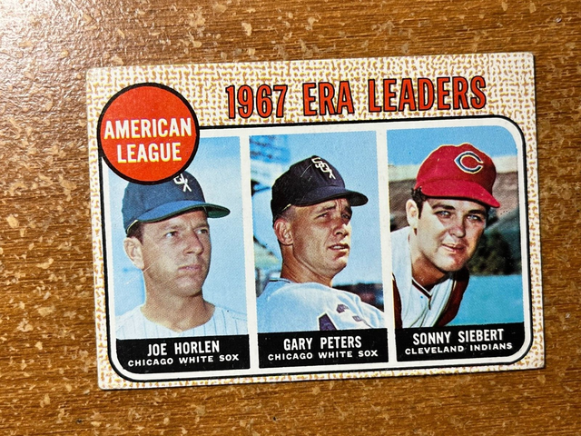1968 Topps - #8 Joe Horlen, Gary Peters, Sonny Siebert for sale online ...