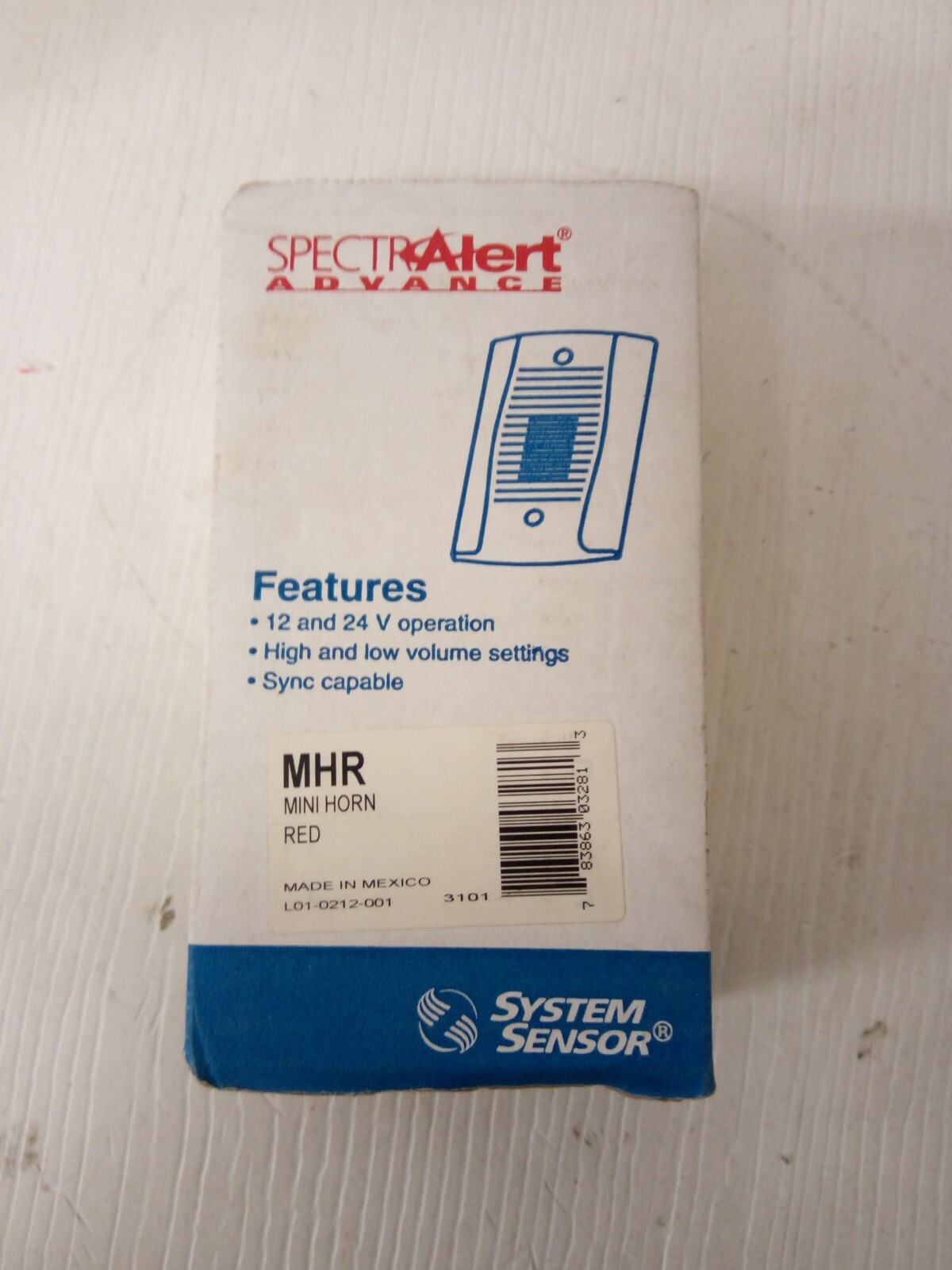 System Sensor Spectra Alert MHR Mini Horn, RED. NEW 783863032882| eBay