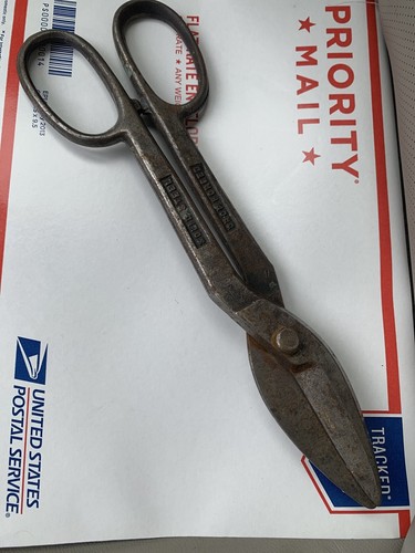 Vintage Tin Snips 11" WISS Long A 9 U.S.A. Drop Forged Solid Steel Old ...