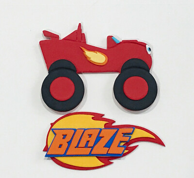BLAZE - EDIBLE CAKE TOPPERS - LOGO AND/OR BLAZE TRUCK - AWESOME!!! 14CM ...
