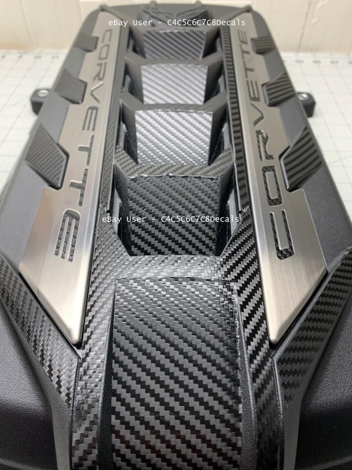 FITS Chevy Corvette StingRay C8 Engine Cover Decal 20 21 22 23 24 LOTS ...