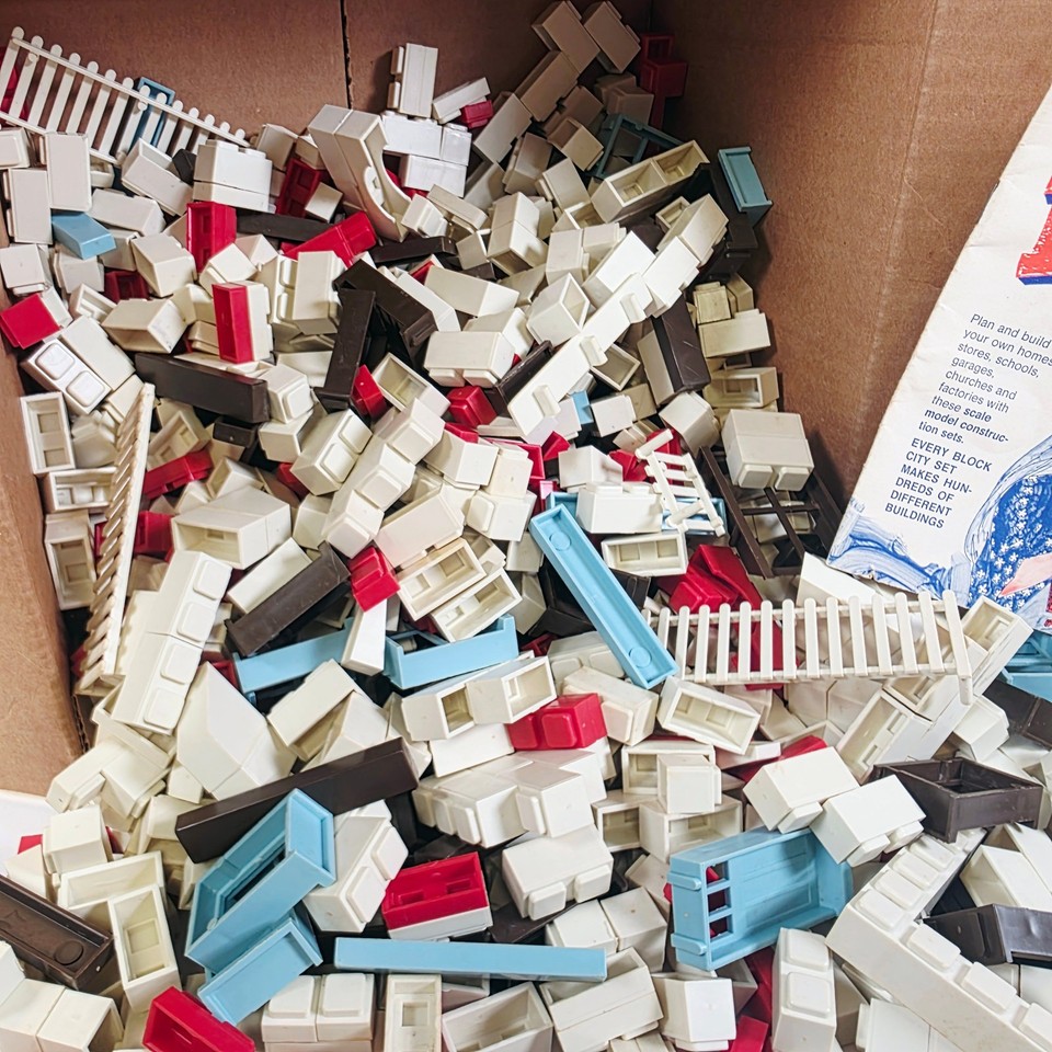 Block City • 5 Lbs Building Block Lot with Catalog Building ...