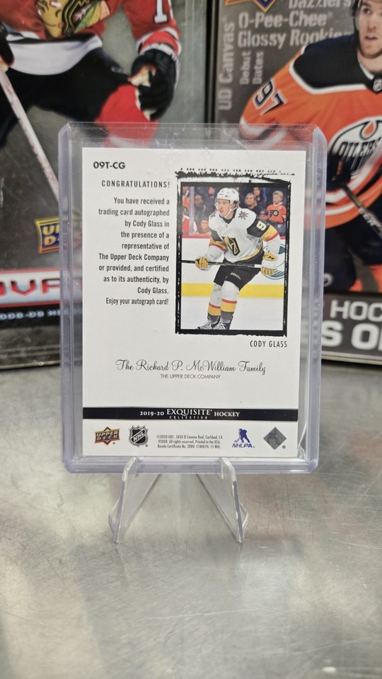 2019-20 Cody Glass Exquisite Rookie Autograph /25 SP Devils | eBay