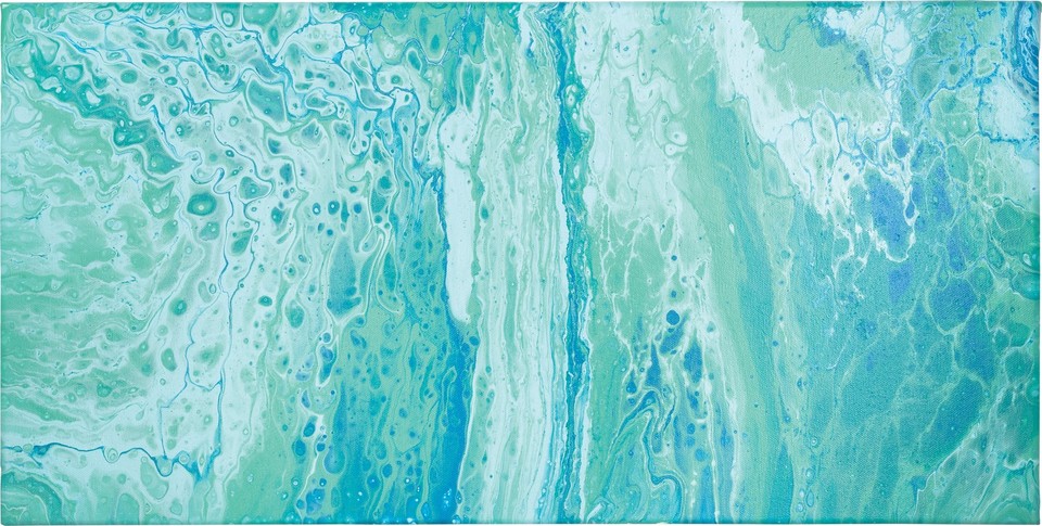 American Crafts Color Pour Pre-Mixed Paint Kit 4/Pkg-Tidal Wave 348500 ...