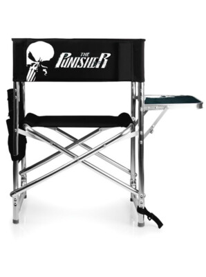 Picnic Time Punisher Canvas Sports Folding Chair Spectator Marvel ...