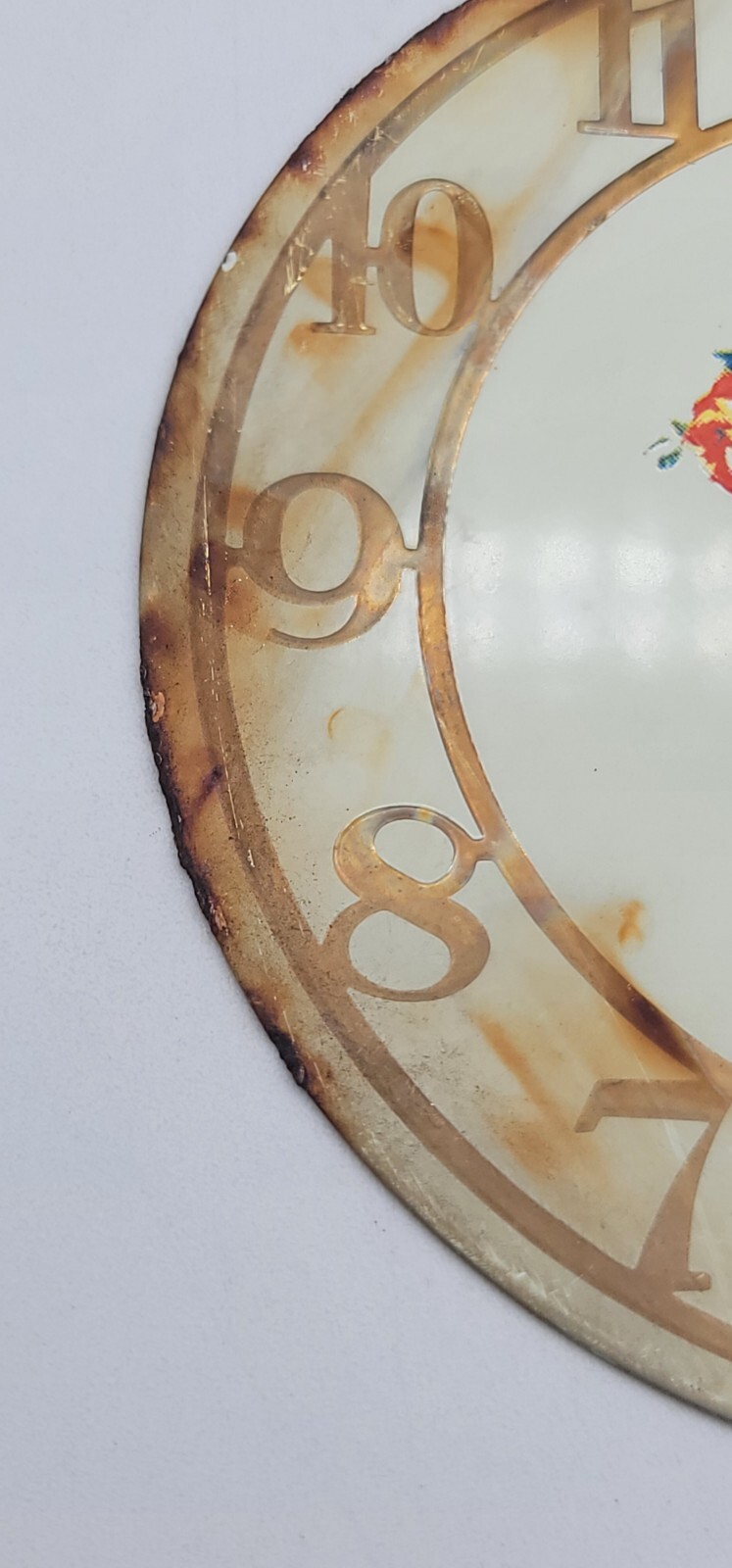 Hermle Germany Porcelain Dial Clock Part Distressed Rustic Decorating ...