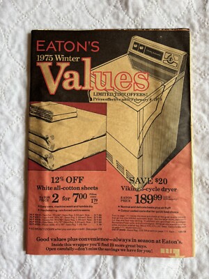 VINTAGE 1975 EATONS DEPARTMENT STORE WINTER VALUES SALE CATALOG NEW IN ...