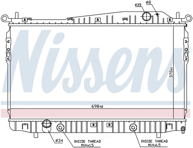 Radiator Nissens 61629 for sale online | eBay