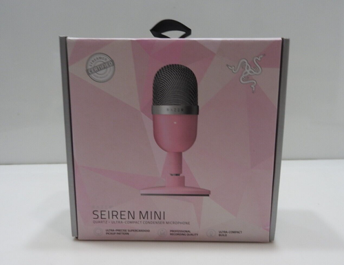 Razer Seiren Mini Ultra-Compact Condenser Microphone USB Mic with Stand ...
