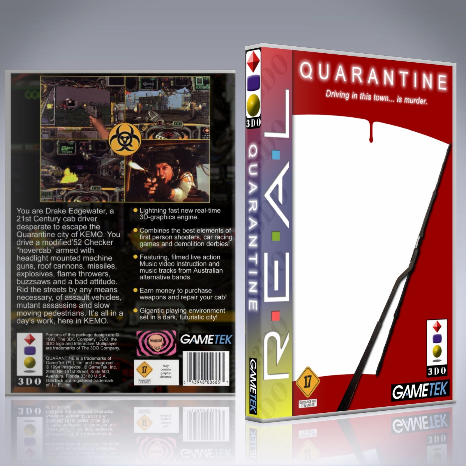 3DO Custom Case - NO GAME - Quarantine | eBay