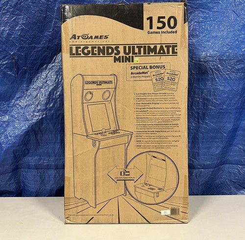 Legends Ultimate Mini, Full Height Arcade Game Machine, Home Arcade ...