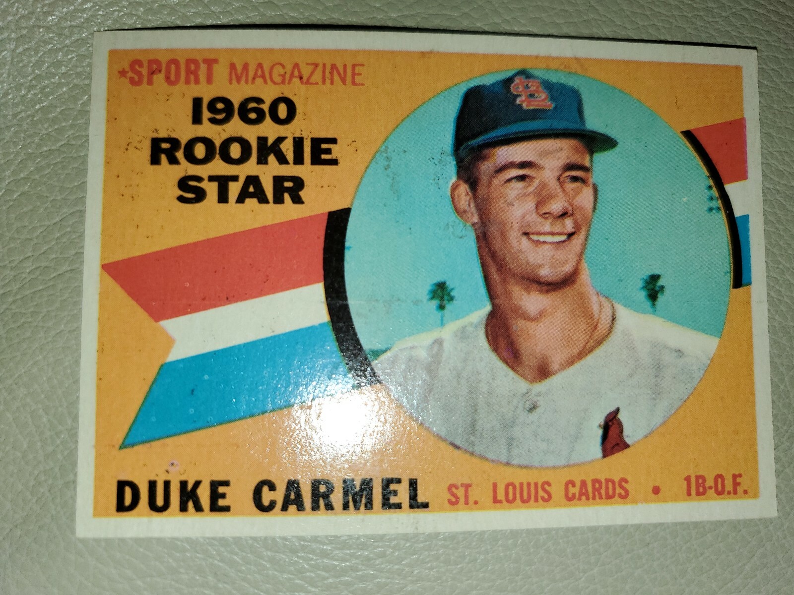 1960 Topps Duke Carmel - Rookie Star 120 - St. Louis Cardinals - Good ...