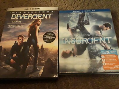 Divergent (DVD) & Insurgent (Bluray) 31398198697| eBay