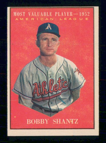 1961 TOPPS BASEBALL # 473 BOBBY SHANTZ MVP INV J8492 | eBay
