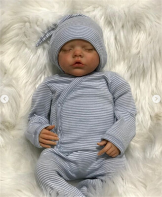 18" Realistic Reborn Baby Dolls Full Body Vinyl Silicone Girl Doll ...