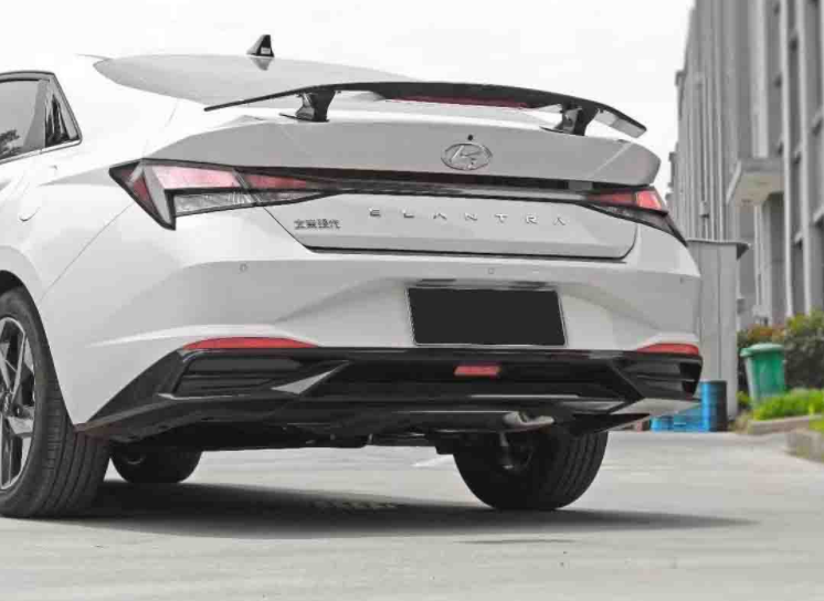 AL Style ABS Rear Spoiler Wing For 2021-2024 Hyundai Elantra With Light ...