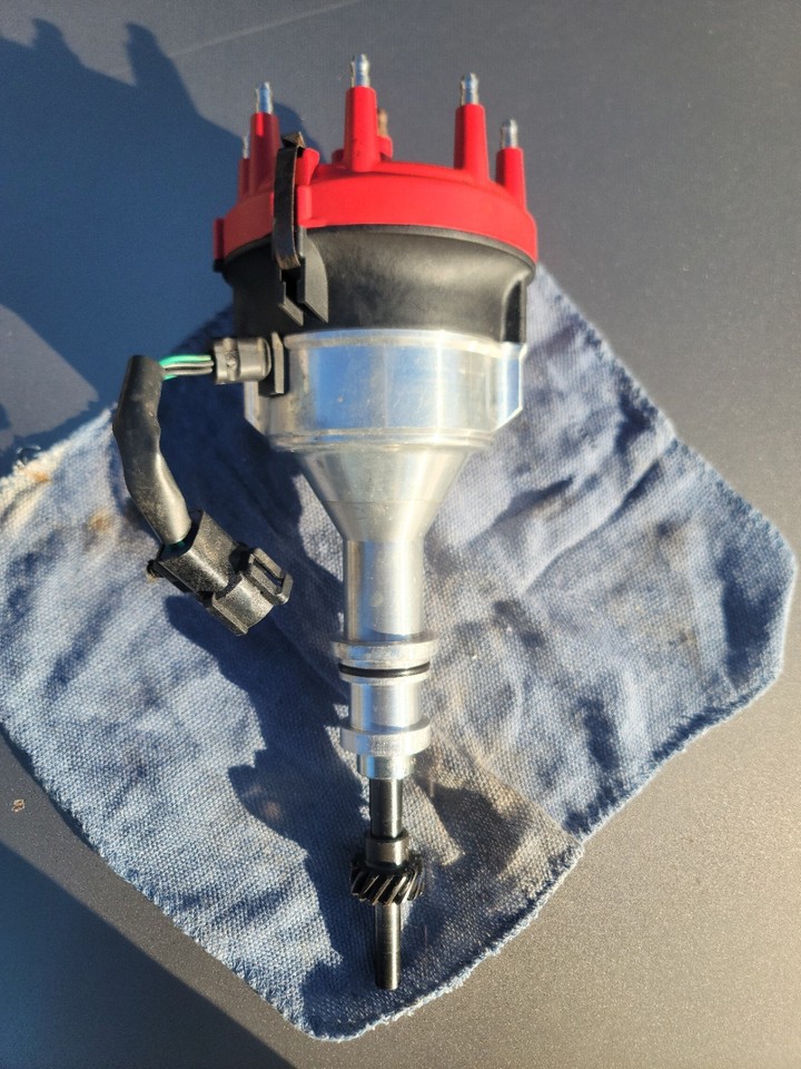MSD 8455 Distributor Pro-Billet Ready-to-Run Electronic Advance Ford 5 ...