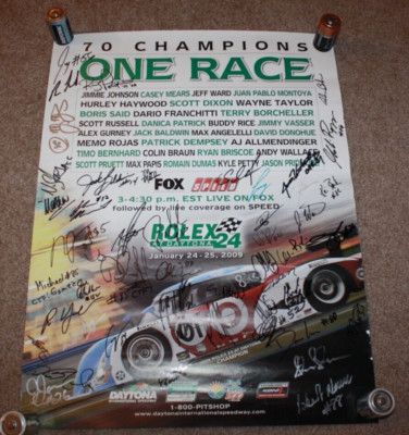 IMSA Rolex 2009 24 Hours Of At Daytona Racing Event Poster 18” x 24 ...