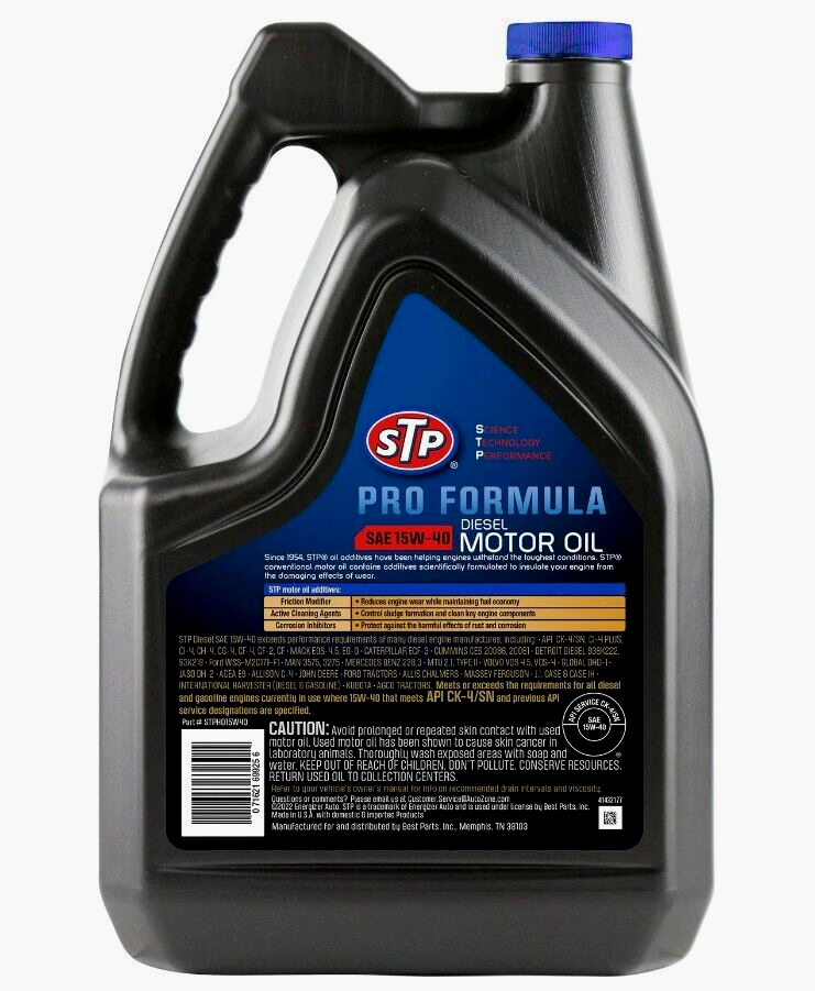 STP SAE 15W-40 Conventional Diesel Engine Oil Pro Formula - 2 Gallon | eBay