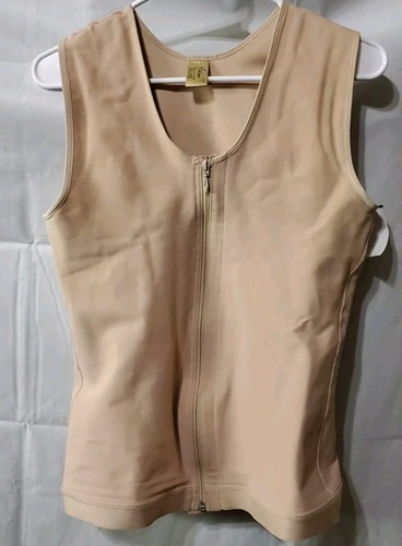 Women Front Zip Shapewear Vest EnCurva Size Large Nude | eBay