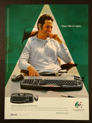 Logitech Cordless Desktop MX 5000 Laser Keyboard - Magazine Advert # ...