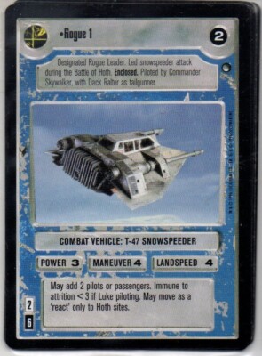 Decipher Star Wars CCG Hoth Edition Rogue 1 Rare Nr Mint | eBay