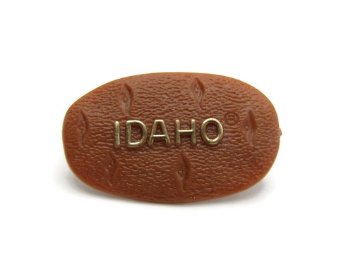 Idaho Potato Pin Potato Shape Gold Tone Lettering | eBay