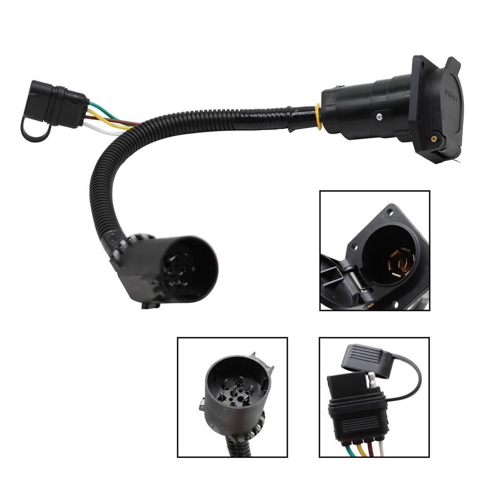7 Way And 4 Way Flat Trailer Wire Harness Plug Kit For Chevy Silverado ...