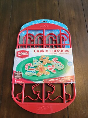 Mrs. Fields Cookie Cuttables Cutters Candy Canes, Gingerbread Men, Xmas ...